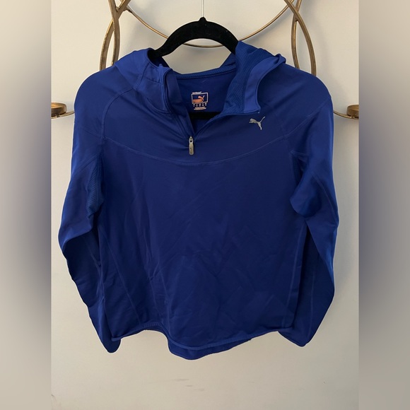 Puma | Jackets & Coats | Womens Large Puma Blue Running Jacket | Poshmark